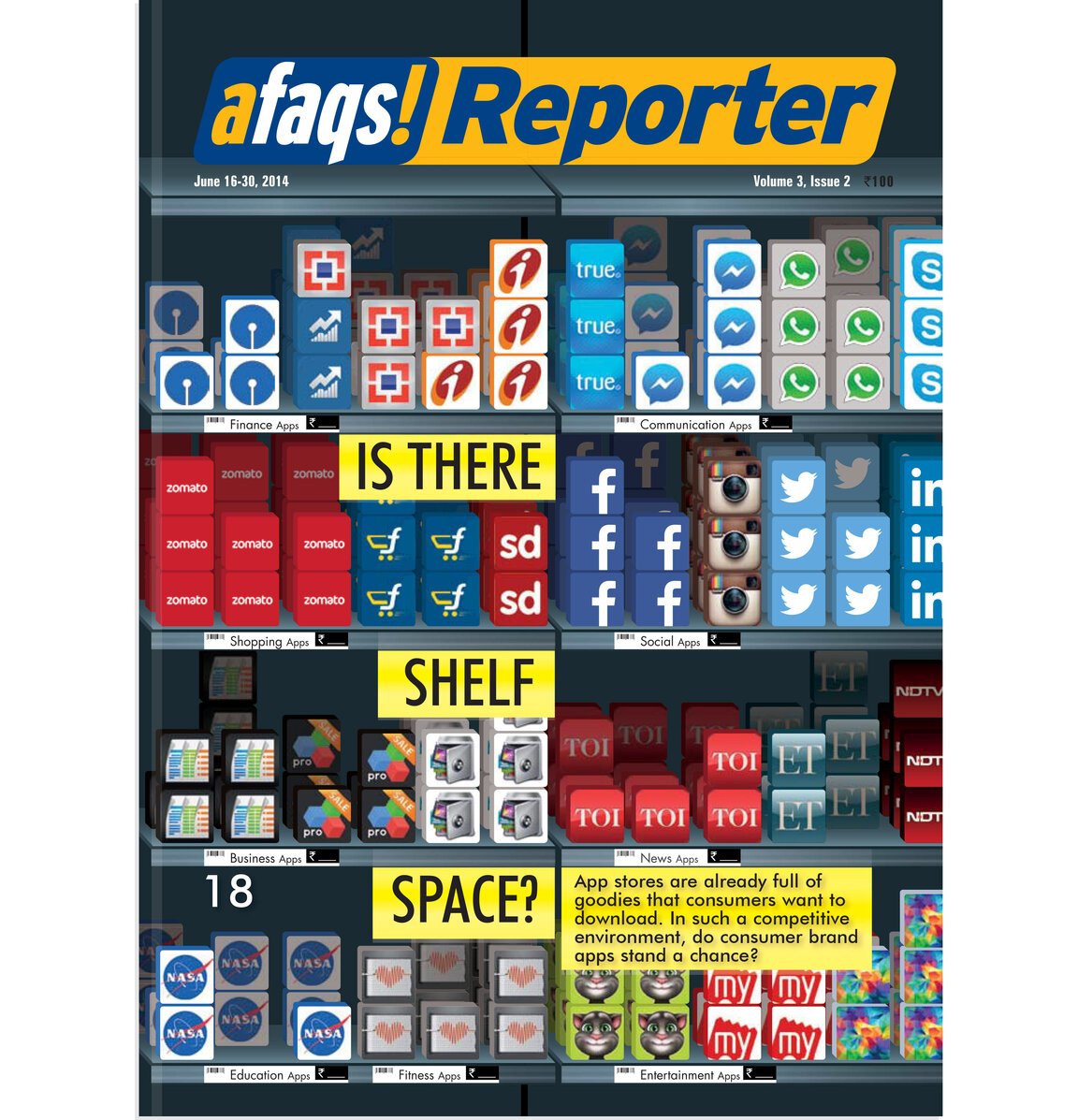 Tiffinbox | Cover Illustrations for the Afaqs! Reporter Magazine